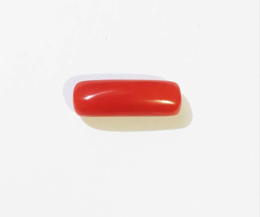 Certified Red Moonga Stone (Red Coral) Original & Genuine Gemstone- 7 ...